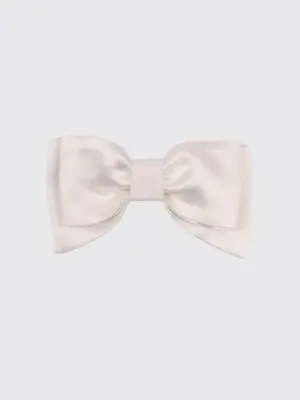 IL GUFO Polyester And Silk Twill Hair Clip With Bow Detail