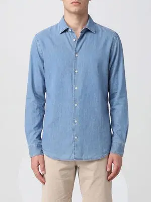 MC2 SAINT BARTH Linen Shirt Blue 1
