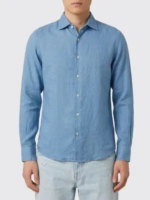 MC2 SAINT BARTH Linen Shirt - Blue