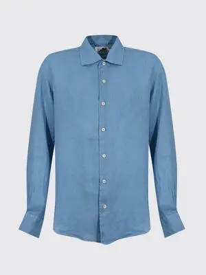 MC2 SAINT BARTH Linen Shirt - Blue