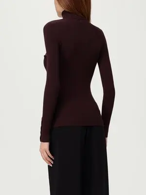 Elisabetta Franchi Ribbed Turtleneck With Pocket Detail