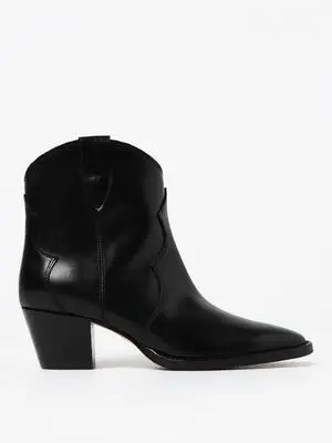 ANNA F. Flat Ankle Boots Colour - Black