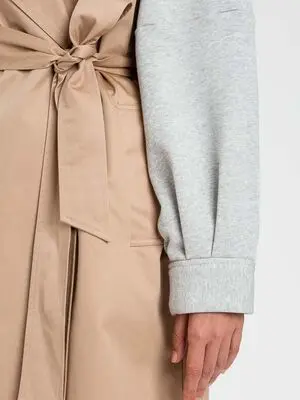 TWINSET Cotton Trench Coat With Hood