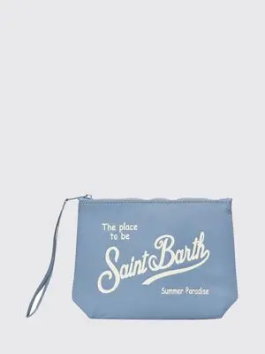 MC2 SAINT BARTH Aline Nylon Pouch - Gnawed Blue