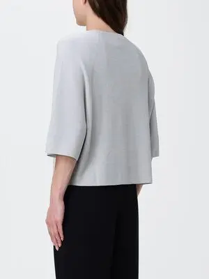 Fabiana Filippi Viscose Crew Neck Sweater - Gnawed Blue