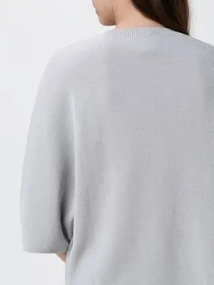 Fabiana Filippi Viscose Crew Neck Sweater - Gnawed Blue