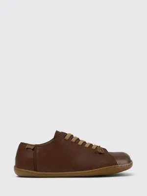 Camper Peu Smooth Leather Slip-on Sneakers With Elasticated Laces - Brown
