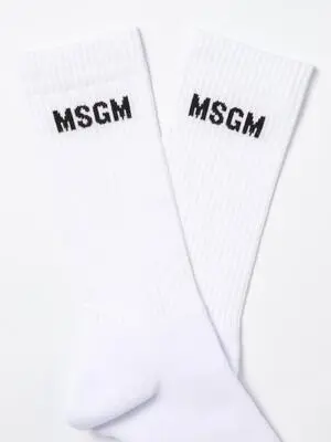 MSGM Logo Crew Socks