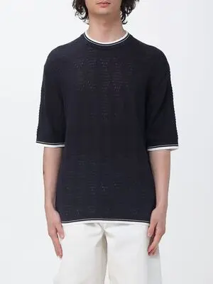 LANEUS Basic Cotton T-shirt - Blue