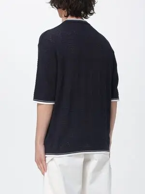 LANEUS Basic Cotton T-shirt - Blue