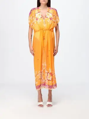 TWINSET Midi Kaftan With Abstract Ethnic Print