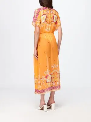 TWINSET Midi Kaftan With Abstract Ethnic Print