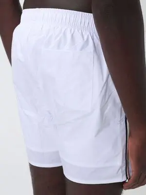 BOSS Nylon Swim Shorts With Drawstring - White