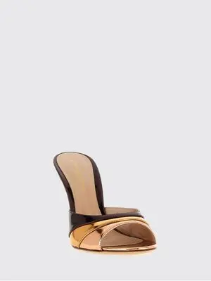 GIANVITO ROSSI Laminated Patent Leather Mules
