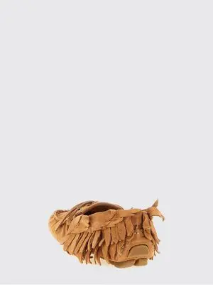 Alberta Ferretti Fringed Suede Loafers