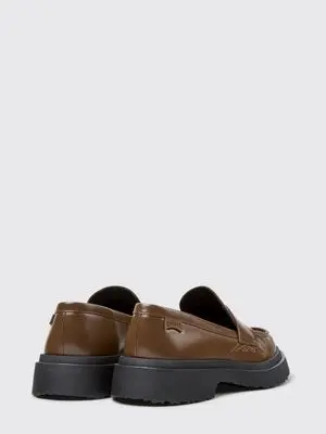 Camper Calfskin Graphic Print Loafers