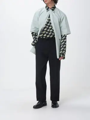 Dries Van Noten Cotton And Wool Drawstring Trousers