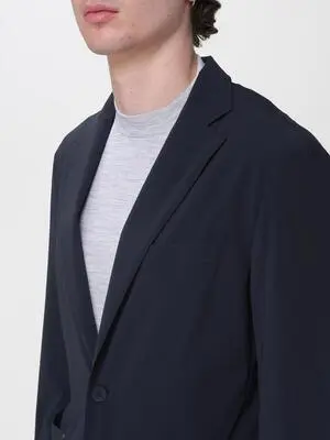 MANUEL RITZ Single-breasted Blazer With Sweatshirt Hood