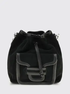 Pierre Hardy Suede Bucket Bag - Black