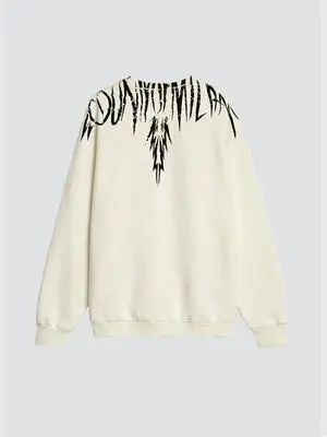 COUNTY OF MILAN Cotton Crew Neck Sweatshirt With Iconic Print