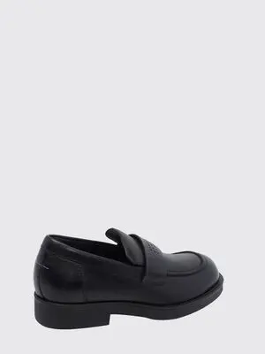 MAISON MARGIELA Smooth Leather Penny Loafers With Numeric Logo