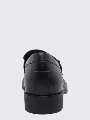 MAISON MARGIELA Smooth Leather Penny Loafers With Numeric Logo