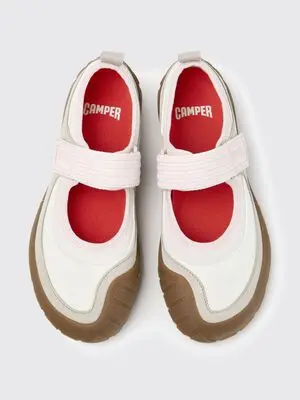 Camper Two-tone Leather & Recycled Pet Mary Jane Flats - Multicolor