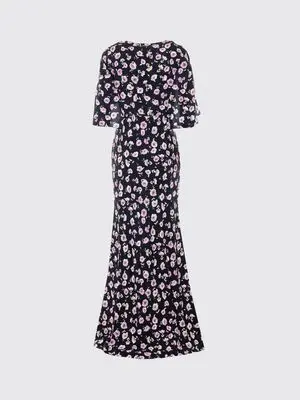 TWINSET Floral Maxi Dress - Black