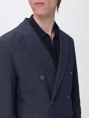 PAOLO PECORA Double-breasted Virgin Wool Blazer