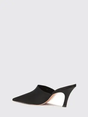 Amina Muaddi Jamie Silk Satin Mules
