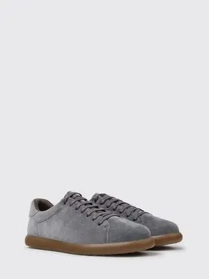 Camper Pelotas Soller Suede Low-top Sneakers With Embossed Logo - Grey