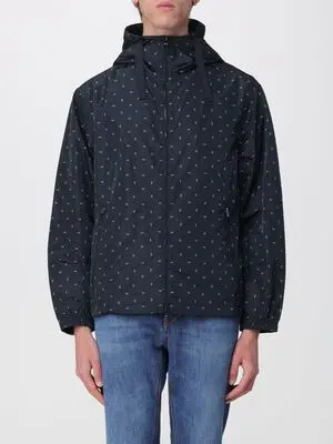 Emporio Armani Printed Zip-up Jacket With Hood - Multicolor
