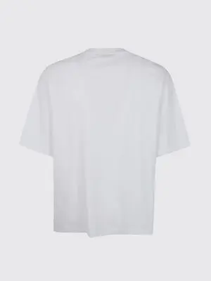 Off-White Cotton T-shirt With Mini Logo