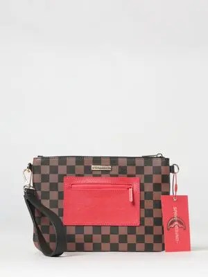 SPRAYGROUND Saffiano Coated Cotton Pouch With Check Pattern - Multicolor