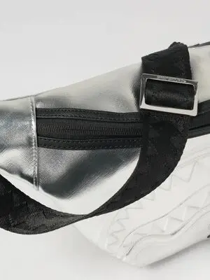 SPRAYGROUND Saffiano Coated Cotton Belt Bag With Check Pattern And Logo