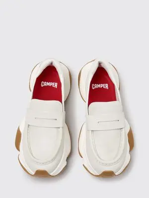 Camper Karst 2 Smooth Leather Loafers With Vibram Rubber Sole - White