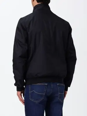 MOORER Polyester Bomber Jacket - Blue