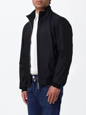 MOORER Polyester Bomber Jacket - Blue