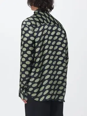 Dries Van Noten Polka Dot Cupro Shirt