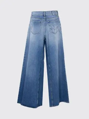 Pinko Cotton Denim Flared Jeans