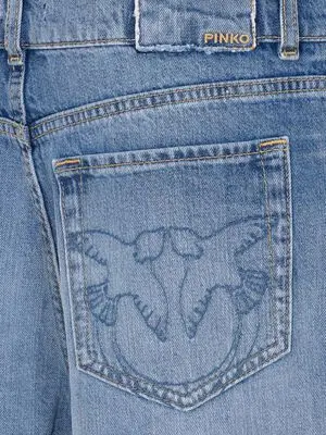 Pinko Cotton Denim Flared Jeans