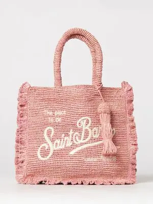 MC2 SAINT BARTH Raffia Shoulder Bag With Tassel Detail