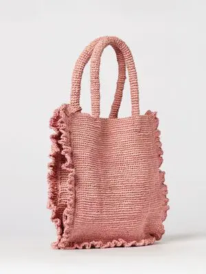MC2 SAINT BARTH Raffia Shoulder Bag With Tassel Detail