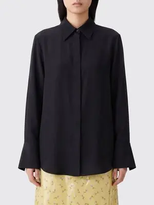 JIL SANDER Classic Satin Shirt - Black