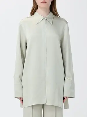 JIL SANDER Classic Satin Shirt - Green