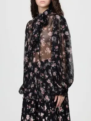 Dolce & Gabbana Floral Silk Sheer Maxi Dress