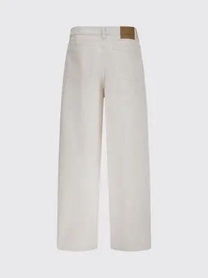 AMI Paris Wide Leg Jeans In Cotton Denim