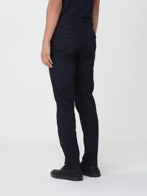 PT TORINO Tailored Trousers In Cotton And Silk Blend - Blue