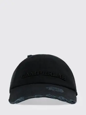 Camper Cotton Baseball Cap With Embroidered Logo - Black