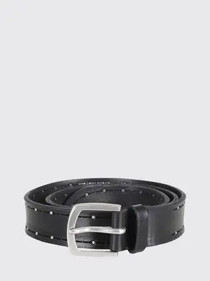 Orciani Studded Leather Belt - Black